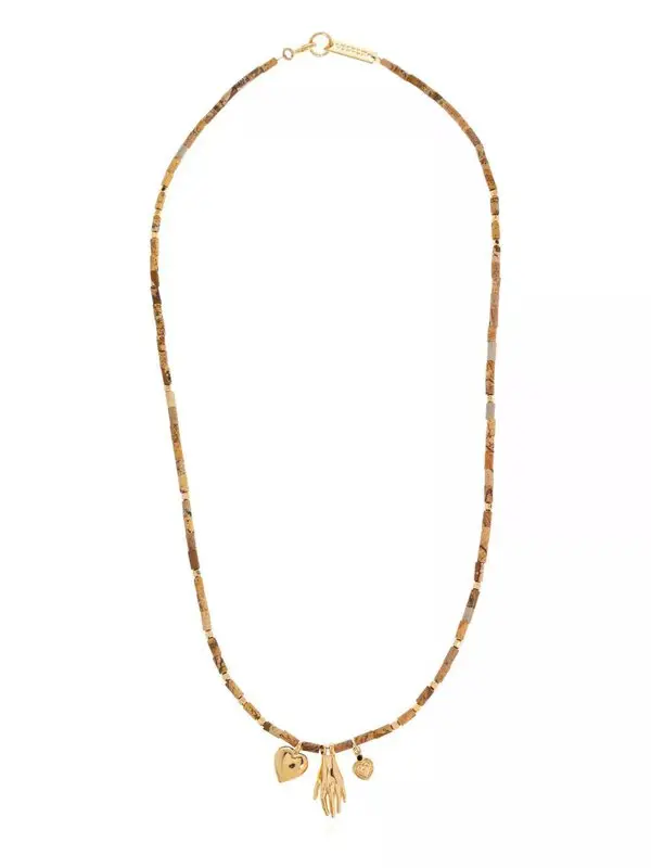 Isabel Marant Heart-hand Charm Necklace - Gold