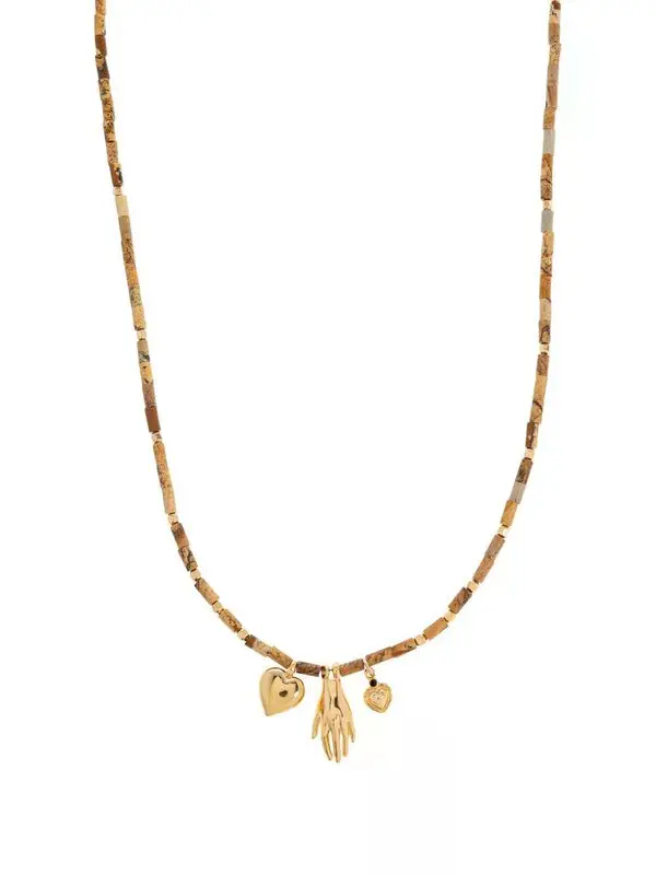 Isabel Marant Heart-hand Charm Necklace