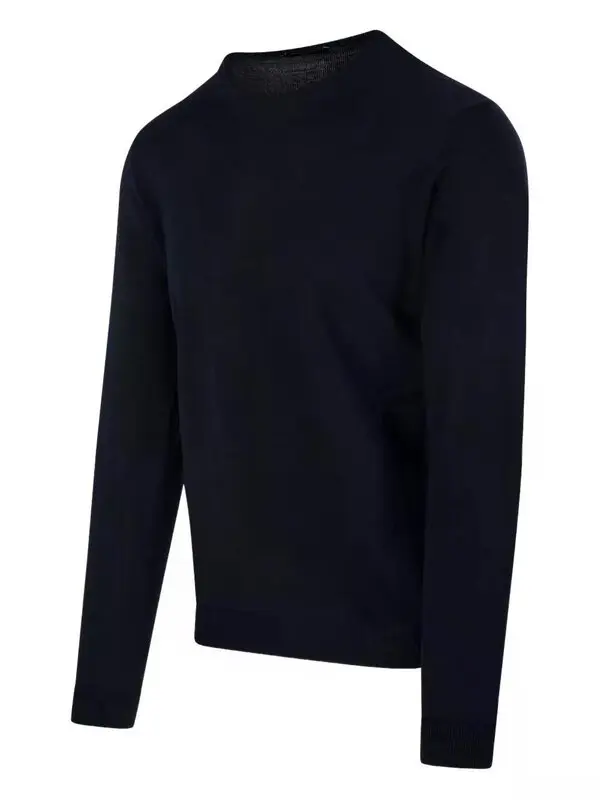 ROBERTO COLLINA Crew-neck Long-sleeve Sweater - Blue