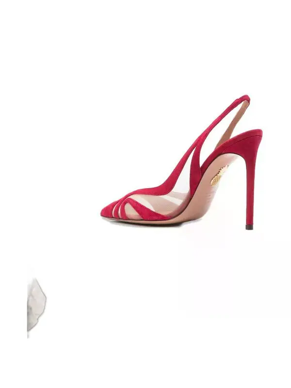 AQUAZZURA 110mm Lune Sling Pumps - Pink