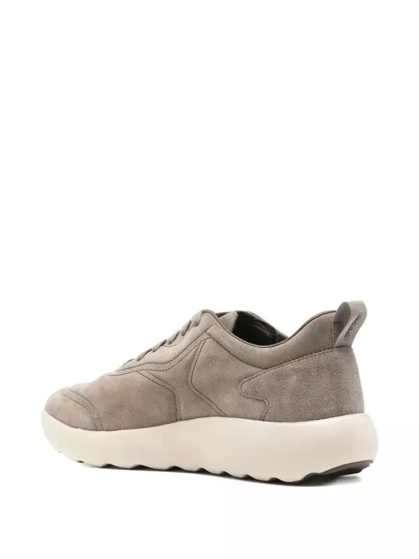 Geox Lace-up Leather Sneakers - Brown
