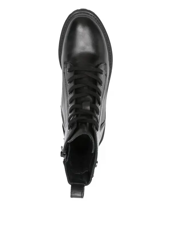 Geox Lace-up Leather Ankle Boots