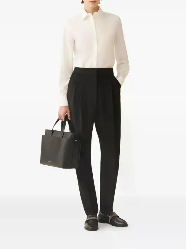 Fabiana Filippi Cady Pleated High-waisted Trousers