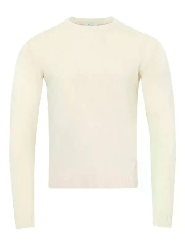 JW Anderson Ribbed-trim Crew-neck Sweater - White