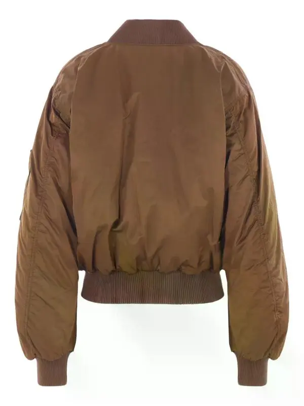 Chloé Zip-front Bomber Jacket - Brown