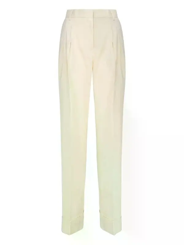 Andamane Pleated-front Cuffed-hem Trousers