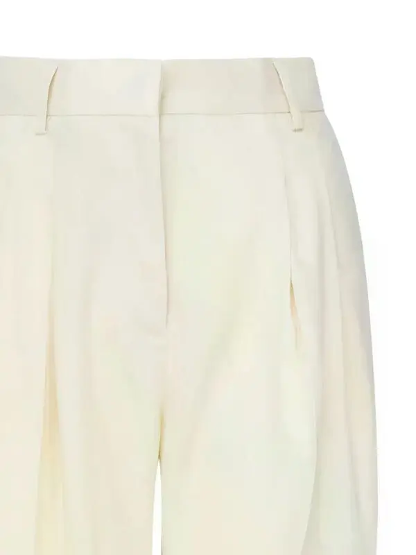 Andamane Pleated-front Cuffed-hem Trousers