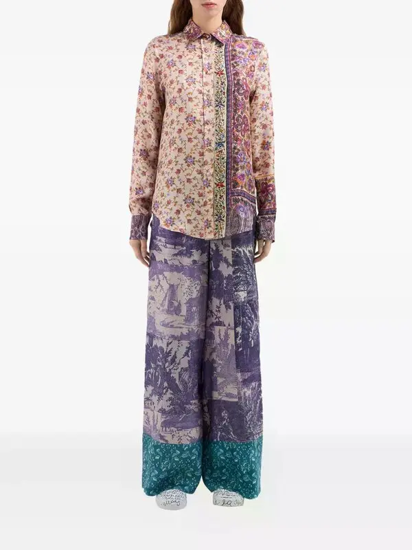 PIERRE-LOUIS MASCIA Aloe Paisley-print Shirt