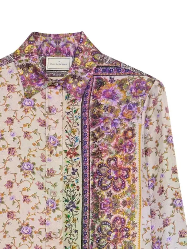 PIERRE-LOUIS MASCIA Aloe Paisley-print Shirt