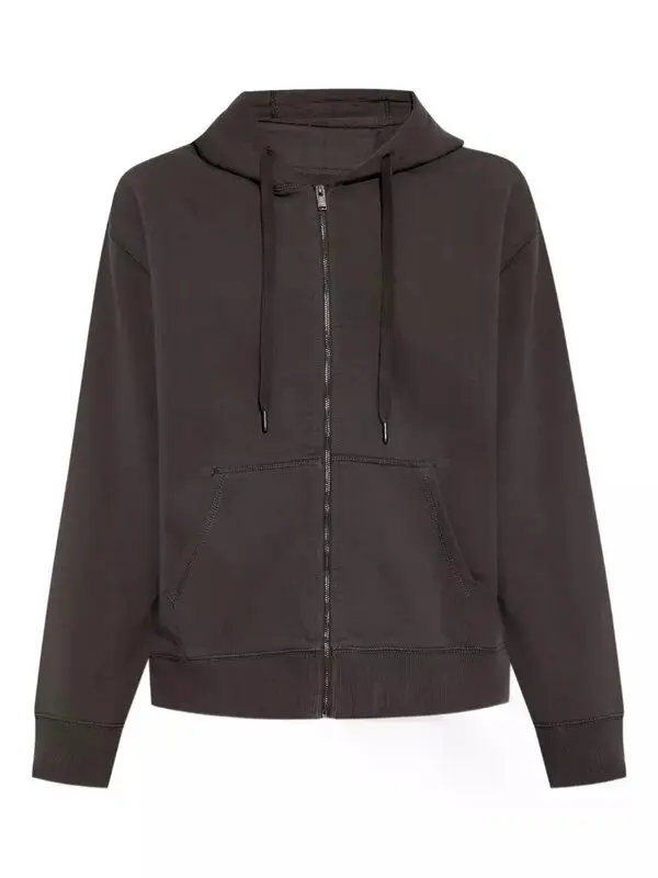 Zadig&Voltaire Skull-print Zip-up Hoodie - Brown