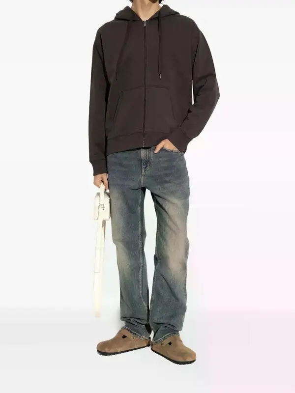 Zadig&Voltaire Skull-print Zip-up Hoodie - Brown