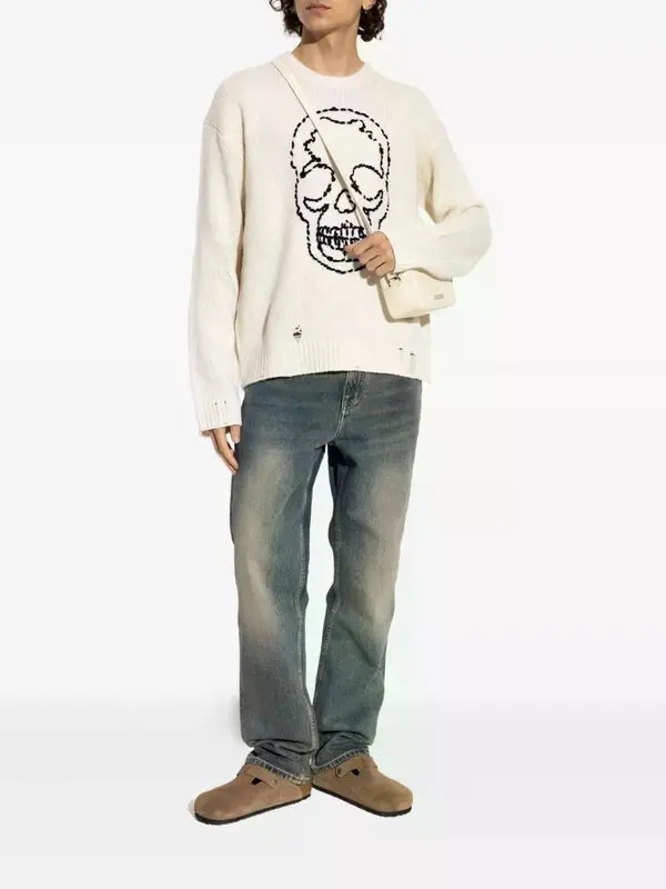 Zadig&Voltaire Skull-embroidered Distressed Sweater