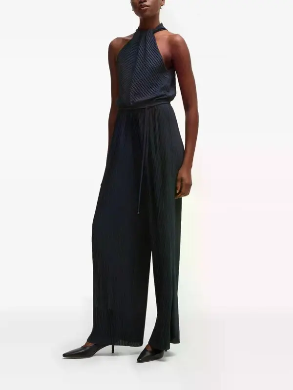 BOSS Plissé-effect Sleeveless Jumpsuit