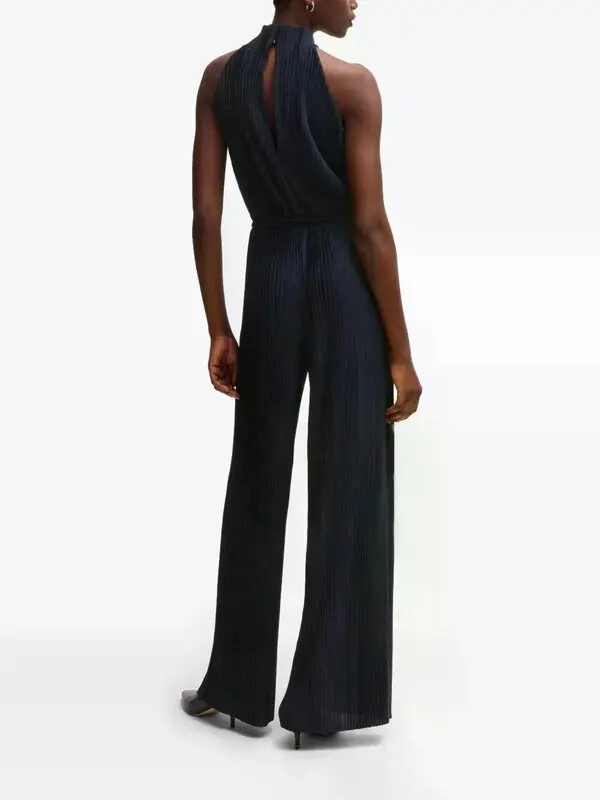 BOSS Plissé-effect Sleeveless Jumpsuit