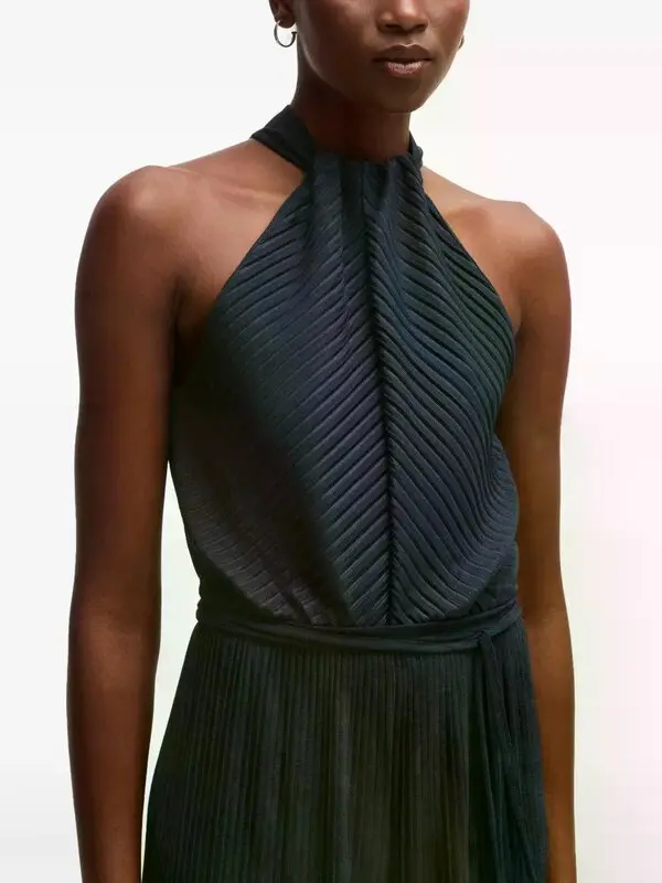 BOSS Plissé-effect Sleeveless Jumpsuit