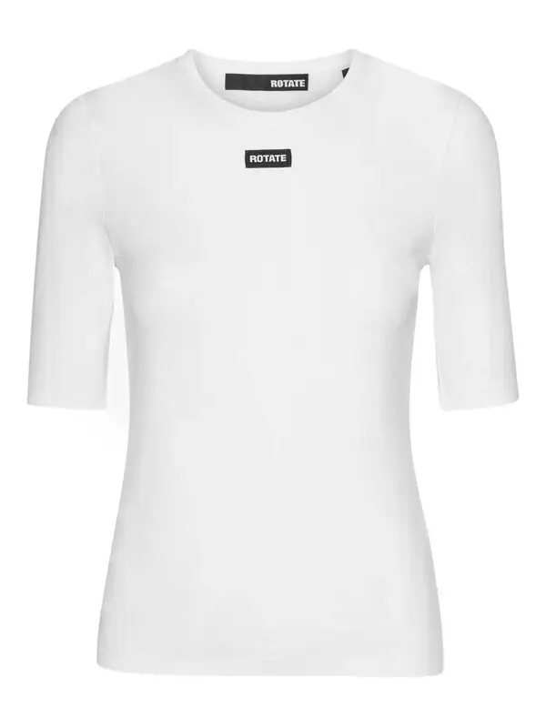 ROTATE BY BIRGER CHRISTENSEN Logo-patch Short-sleeve T-shirt