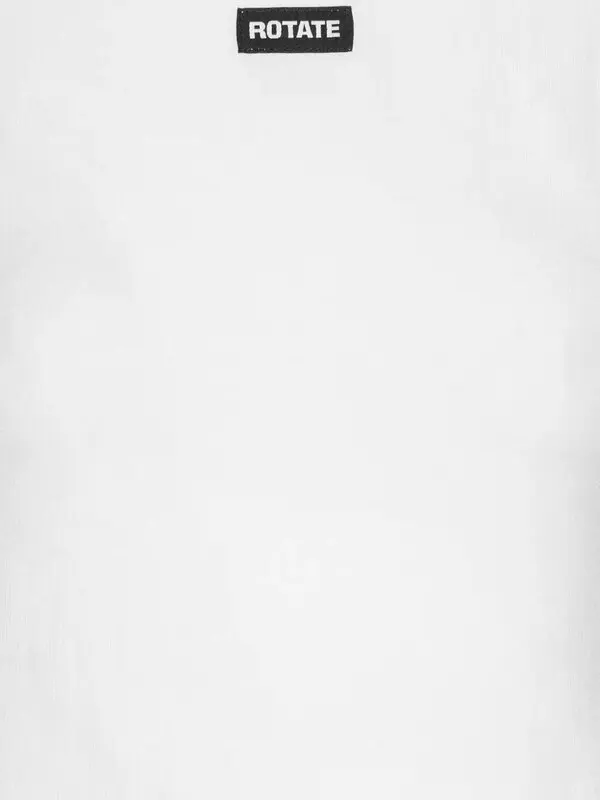ROTATE BY BIRGER CHRISTENSEN Logo-patch Short-sleeve T-shirt