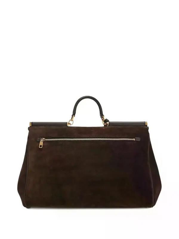 Dolce & Gabbana My Sicily Suede Tote - Brown