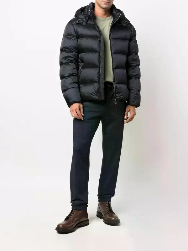 MOORER Brett Feather-down Puffer Jacket - Blue