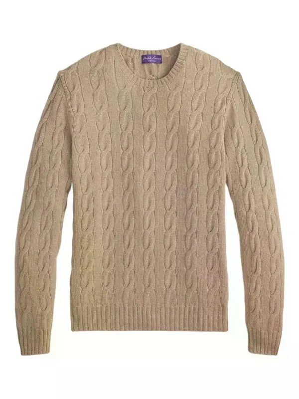 Ralph Lauren Purple Label Cable-knit Cashmere Pullover