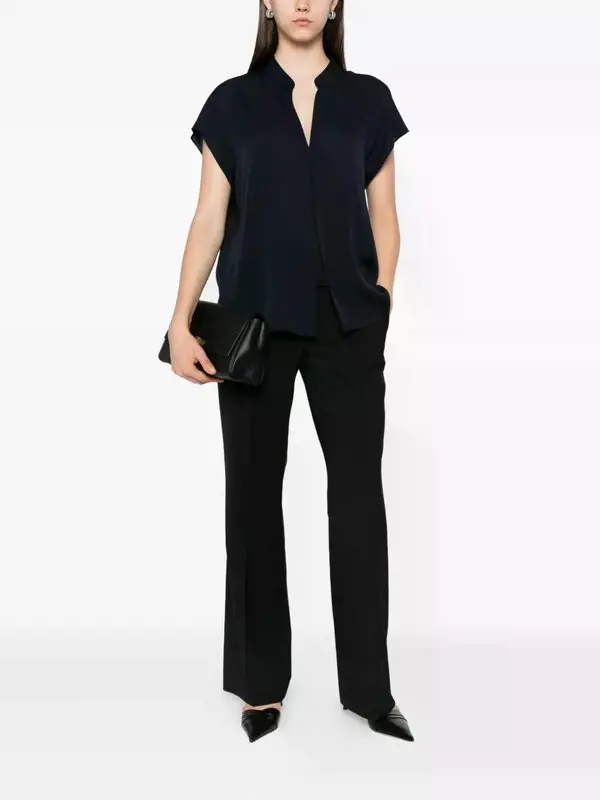 Vince V-neck Short-sleeve Blouse