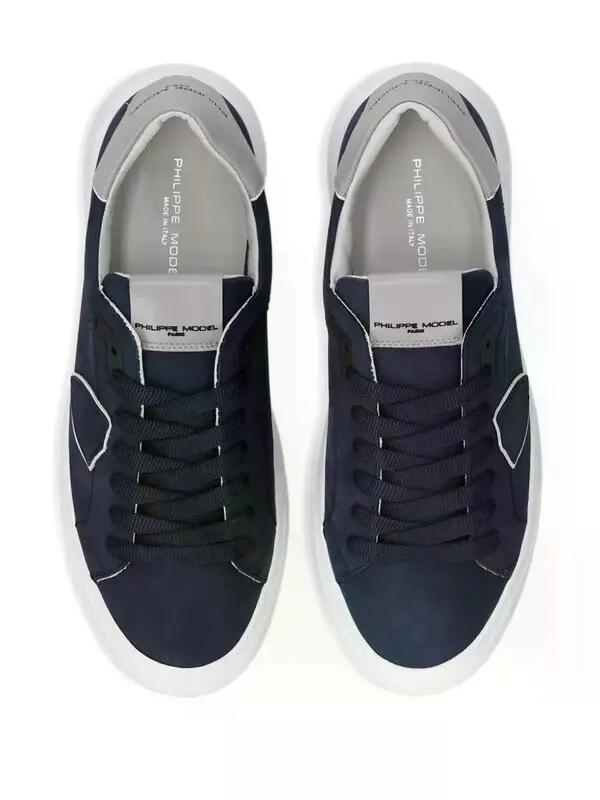 Philippe Model Suede-panelled Sneakers - Blue