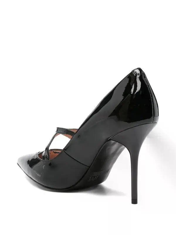 Moschino 100mm Leather Cross-strap Pumps