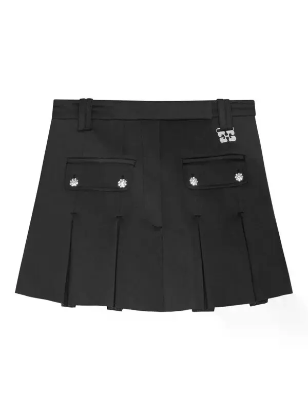 GANNI Logo-plaque Mini Skirt