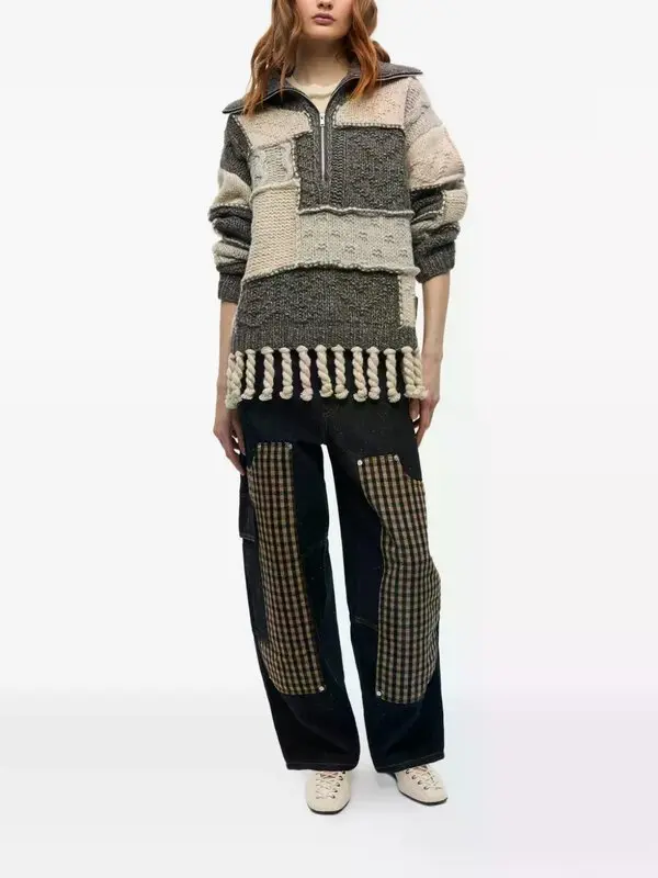 GANNI Paneled Sweater