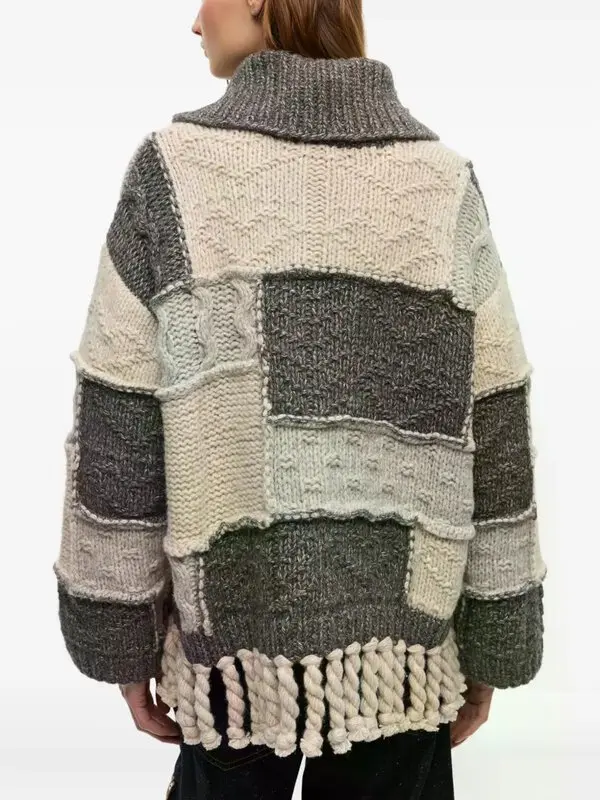GANNI Paneled Sweater