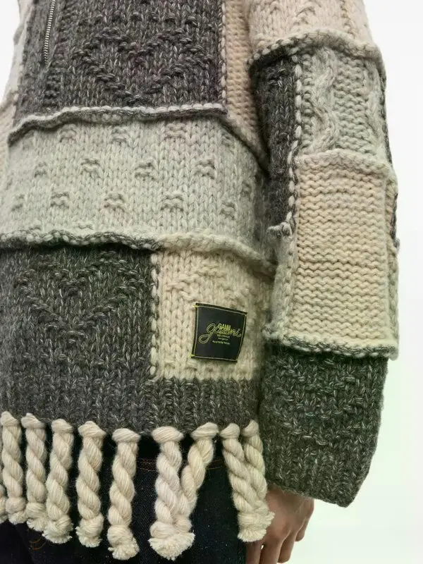 GANNI Paneled Sweater
