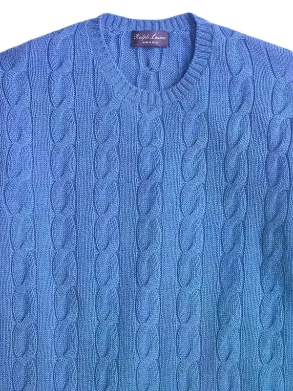 Ralph Lauren Purple Label Cable-knit Crew-neck Pullover