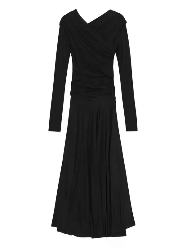 GANNI Jersey Maxi Dress - Black