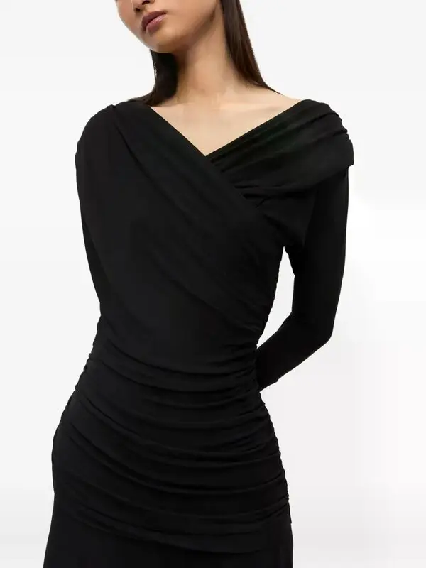 GANNI Jersey Maxi Dress - Black
