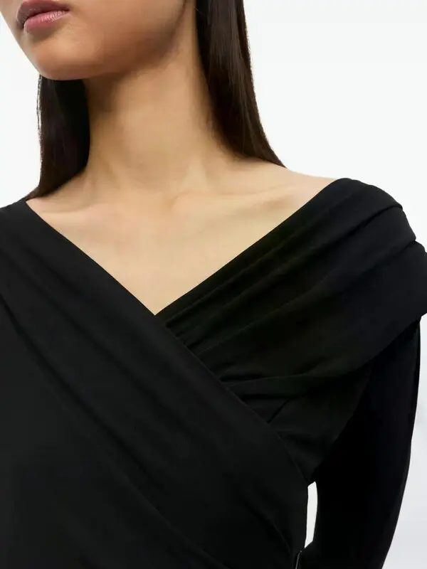 GANNI Jersey Maxi Dress - Black