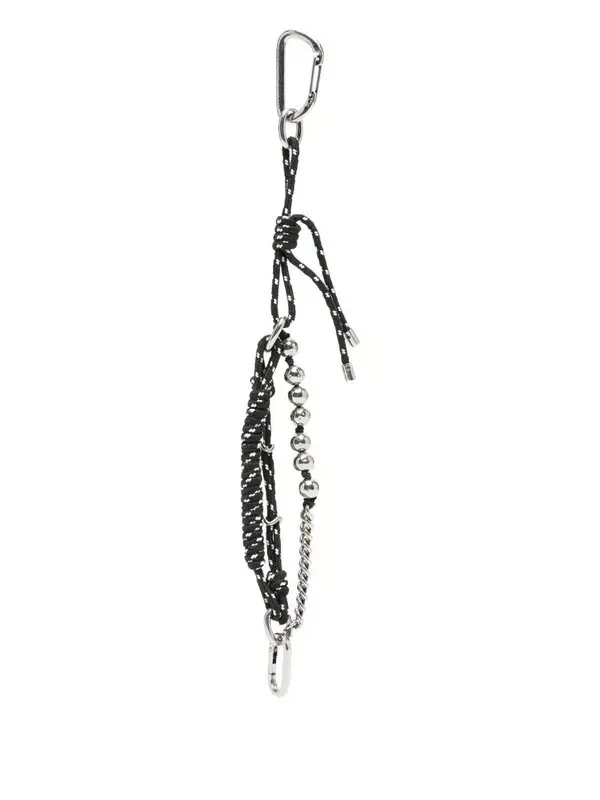 Ermanno Scervino Rope-chain Keyring - Black