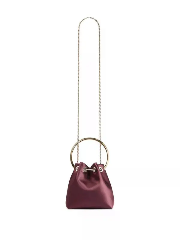 JIMMY CHOO Bon Bon Bucket Bag With Bracelet Handle - Red