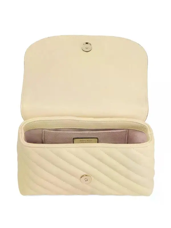 JIMMY CHOO Curve Small Crossbody Bag In Quilted Biker Leather