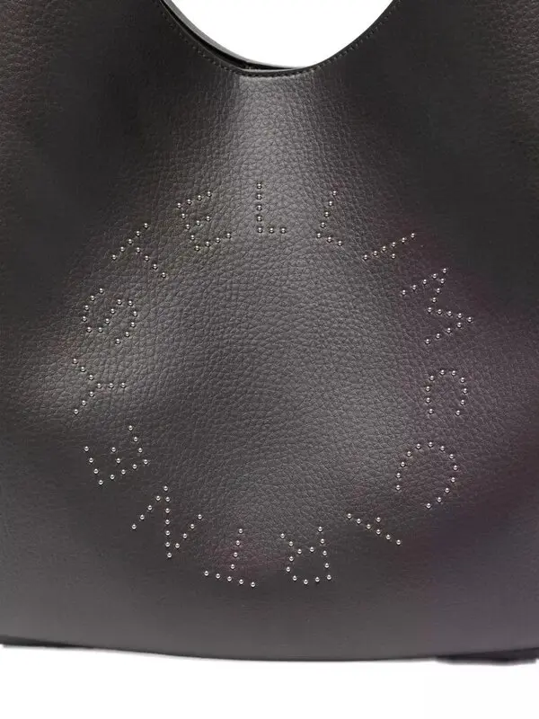 Stella McCartney Logo Slouchy Hobo Shoulder Bag - Grey