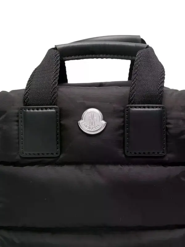 Moncler Mini Caradoc Quilted Tote Bag - Black