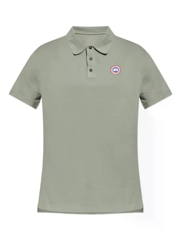 Canada Goose Logo-patch Polo Shirt - Green