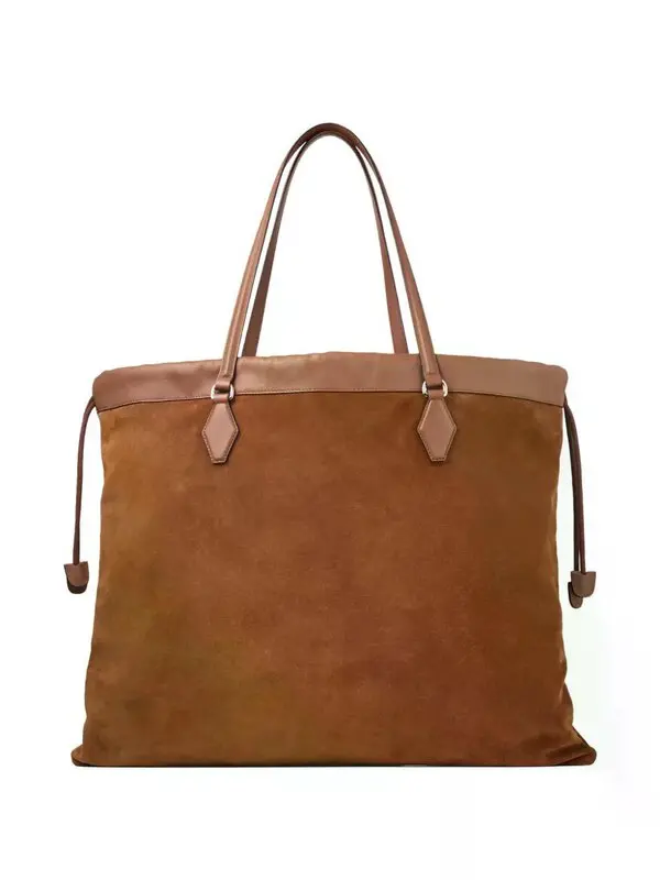 JIMMY CHOO Large Drawstring Tote Bag - Brown
