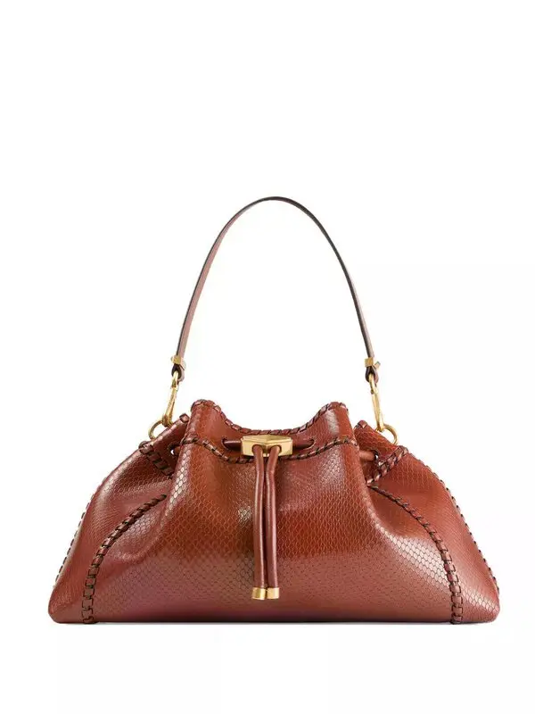 JIMMY CHOO Leather Shoulder Bag - Brown