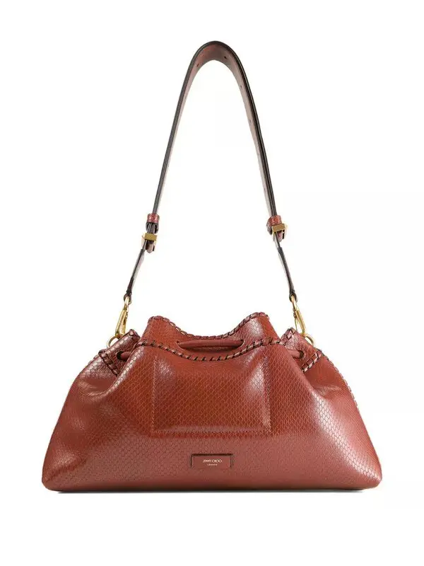 JIMMY CHOO Leather Shoulder Bag - Brown