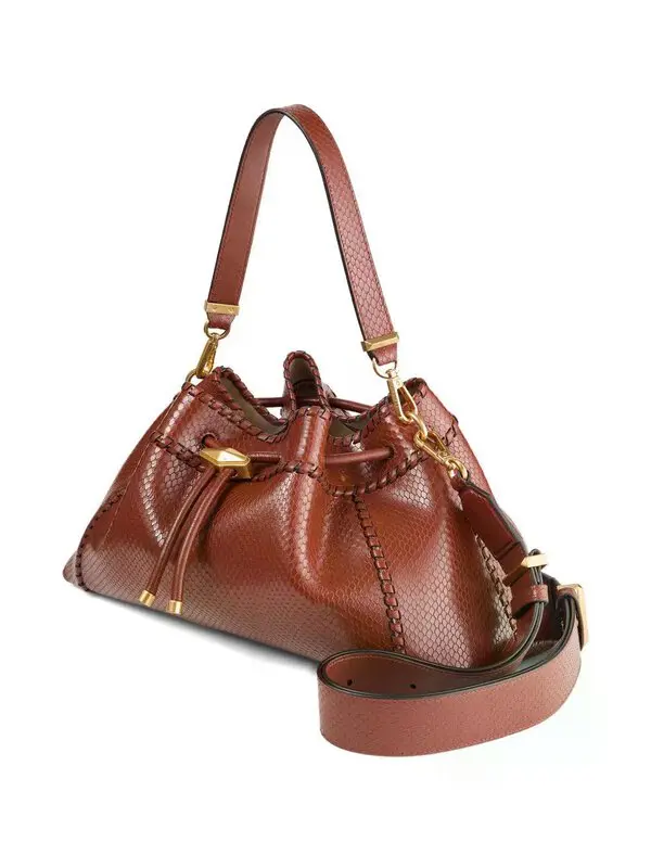 JIMMY CHOO Leather Shoulder Bag - Brown