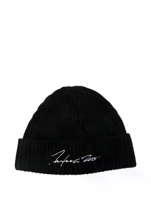 Kenzo Ribbed Signature Beanie - Black