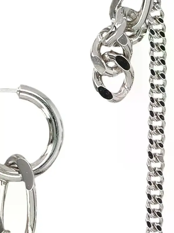 JUSTINE CLENQUET Amon Chain-hoop Earrings