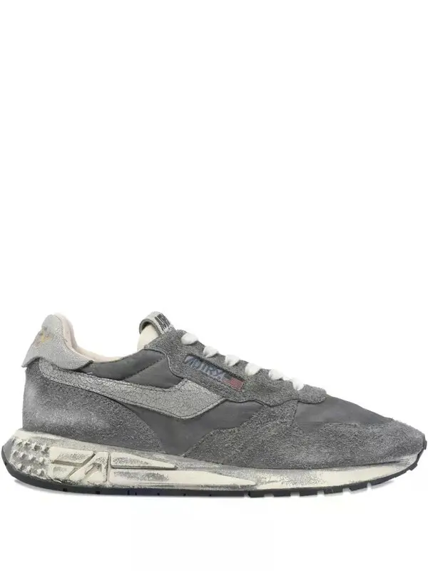 AUTRY Suede-leather Low-top Sneakers - Grey