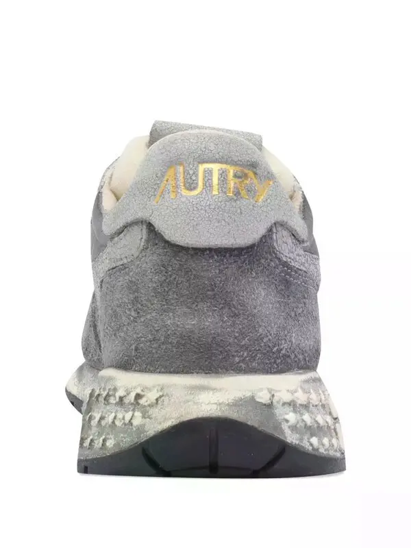 AUTRY Suede-leather Low-top Sneakers - Grey