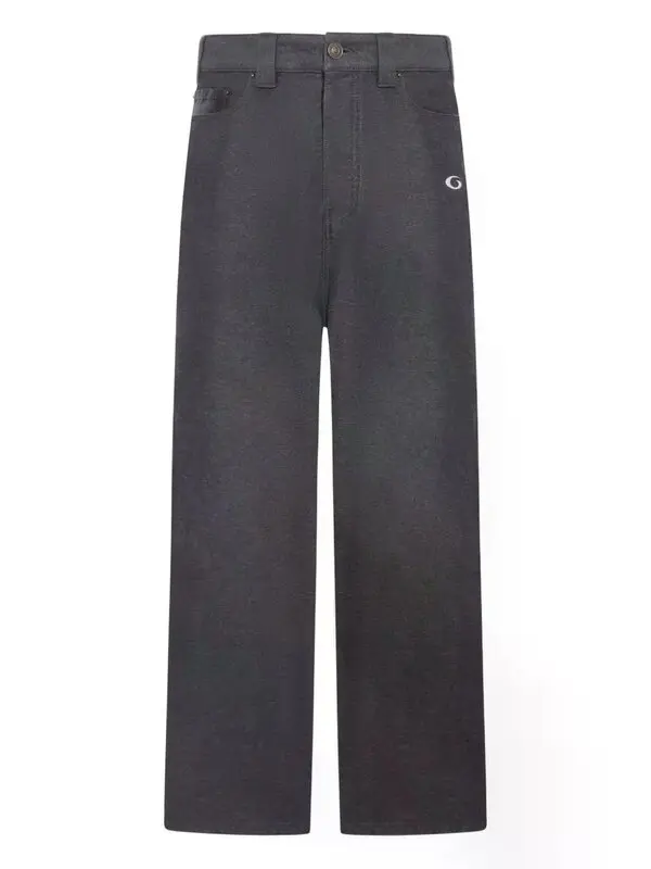 Balenciaga Baggy Trompe L'oeil Loose-fit Jeans - Grey
